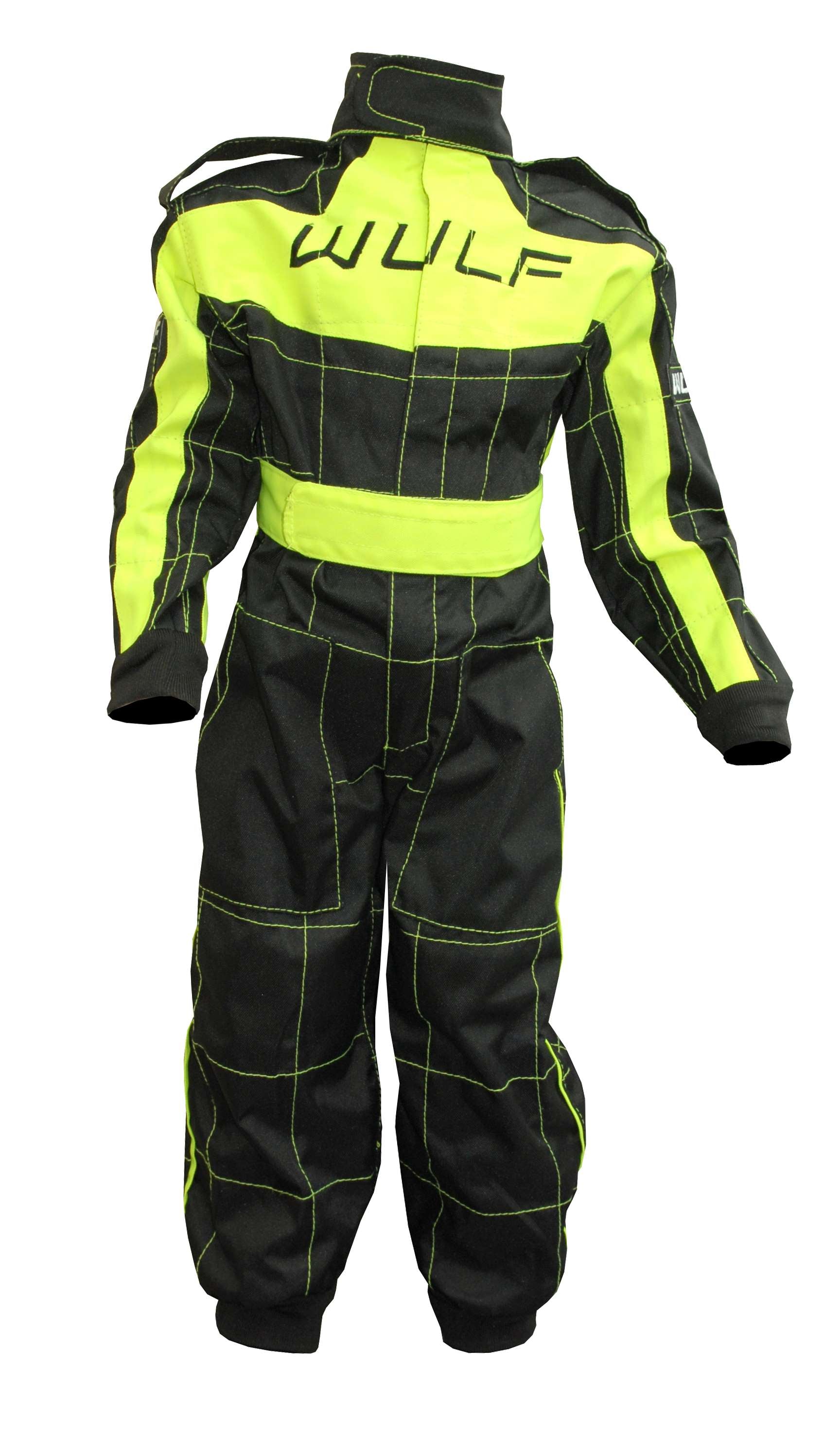 Wulfsport Cub Racing Suit - Black / Yellow